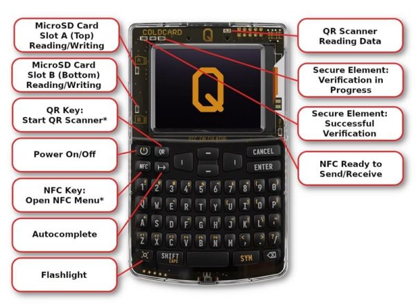 Coldcard Q: Genuine and latest model. Buy now at BitcoinVN!